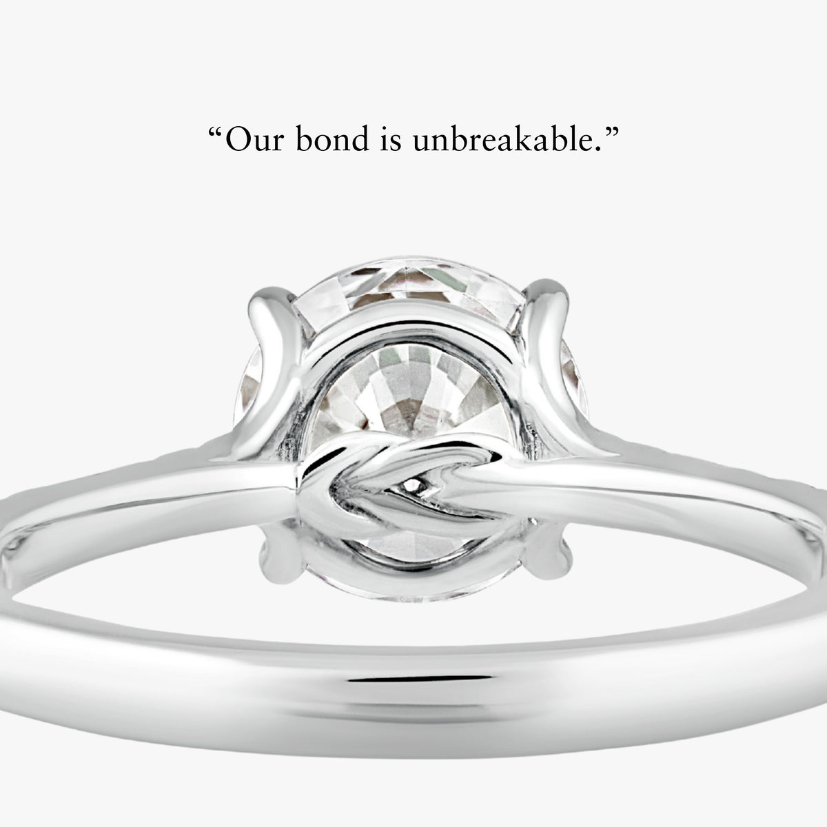 Hercules Knot Ring With Tapered Pave Band – Carrie K.