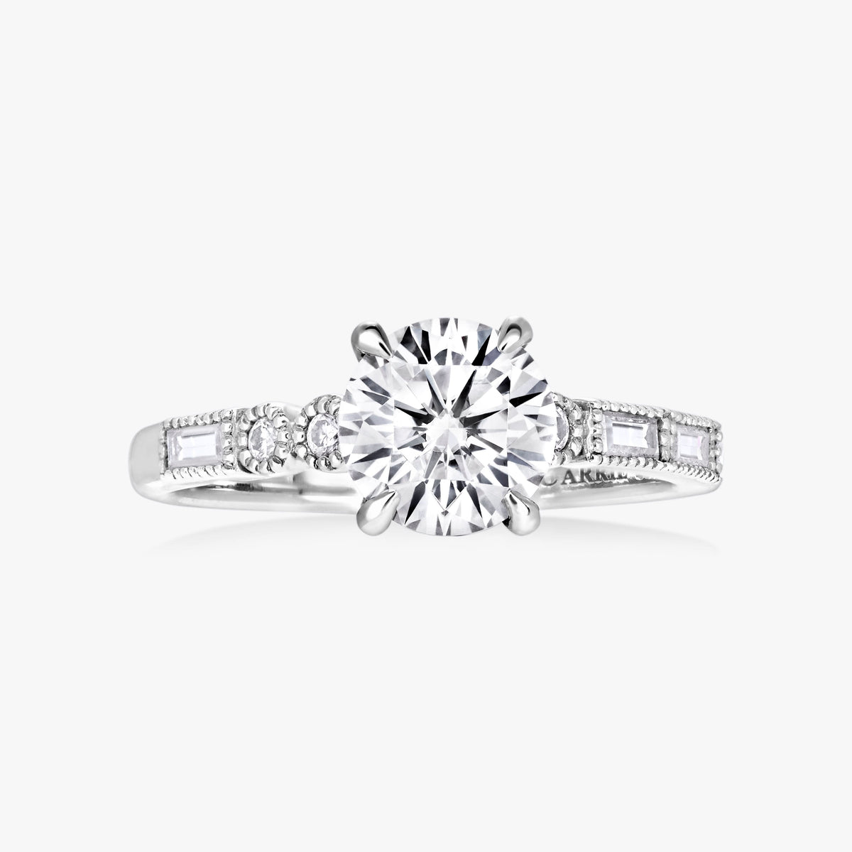 Milgrain Morse Solitaire Ring – Carrie K.